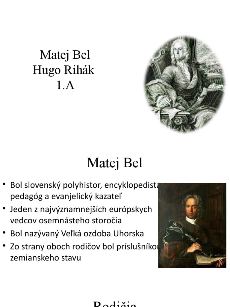 Matej Bel | PDF
