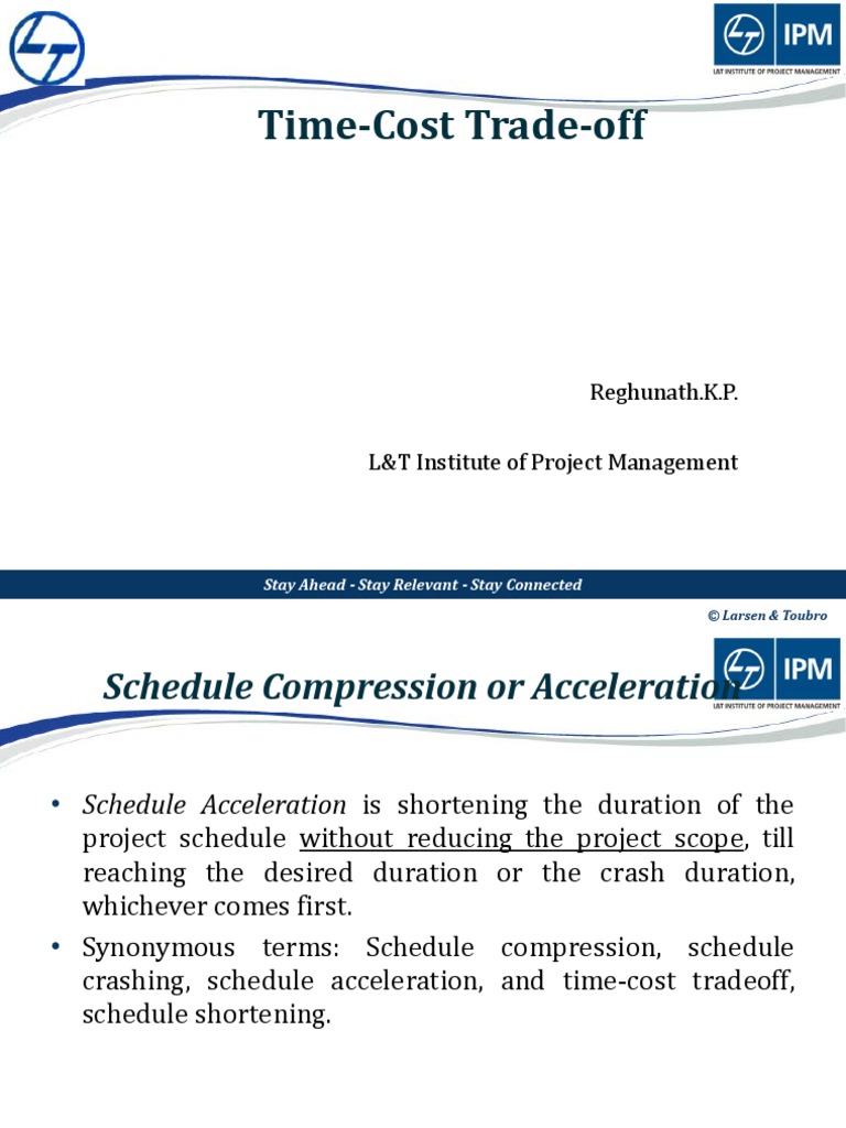 Time - Cost Trade-Off | PDF | Business