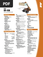 SkyTrak 12054 Specifications & Load Chart | PDF | Horsepower | Car