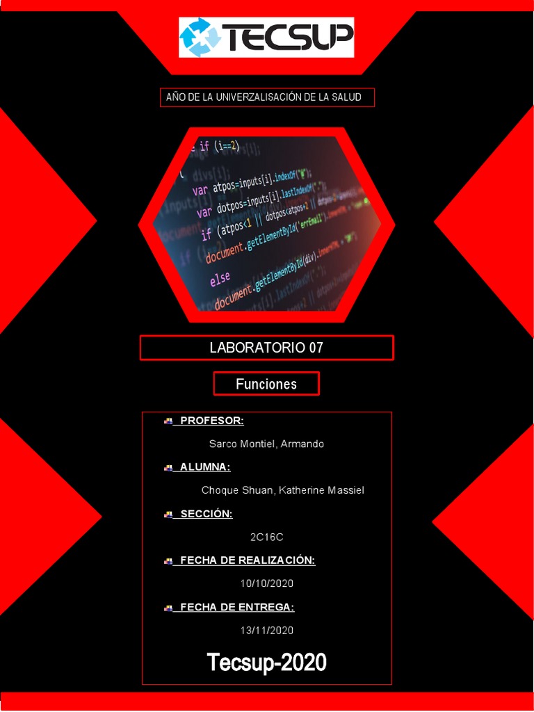 Lab07 Funciones | PDF | Informática | Programación de computadoras