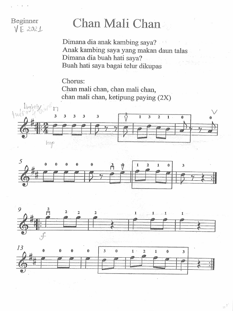 Chan Mali Chan | PDF