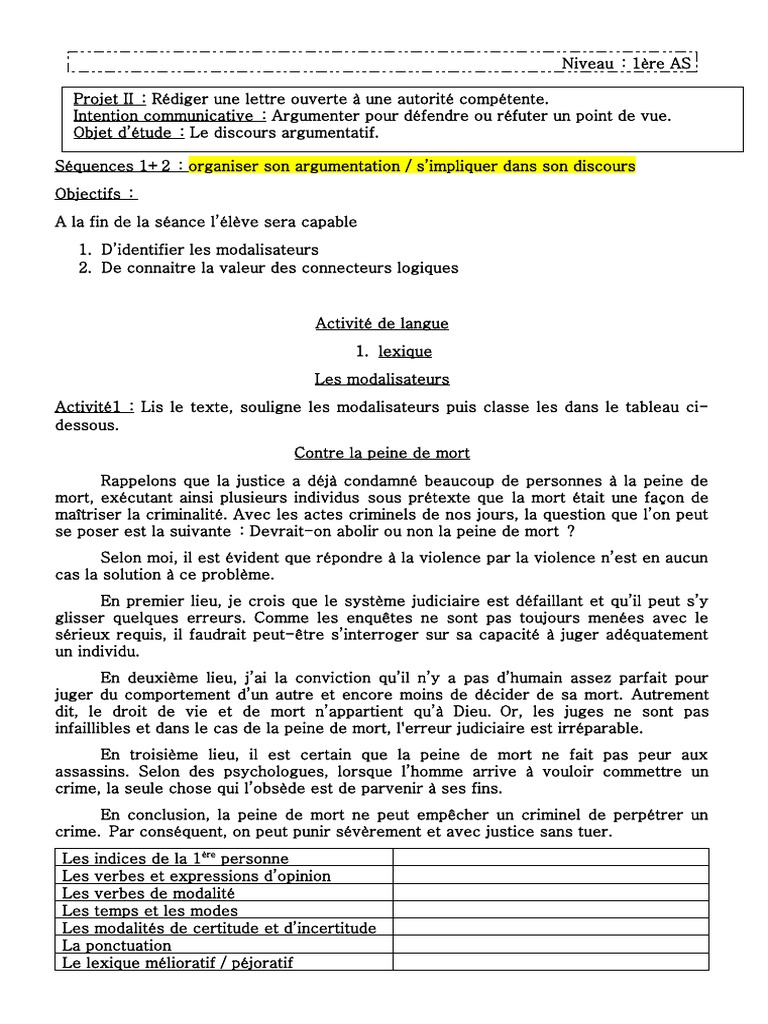 Modalisateurs Et Connecteurs Logiques | PDF