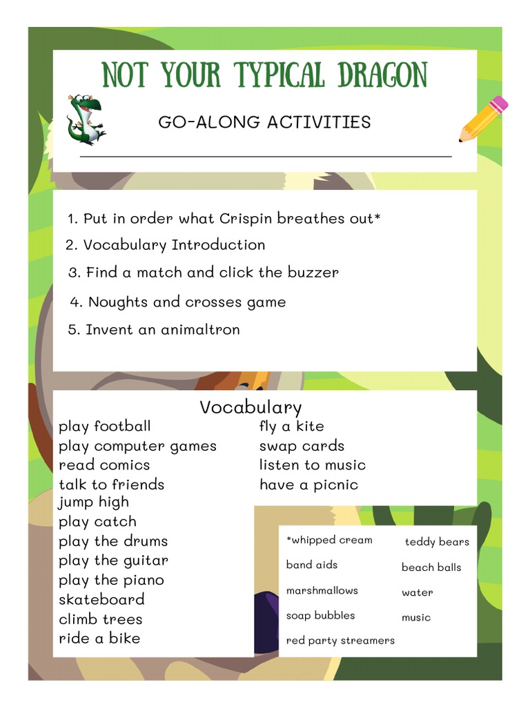 Not Your Typical Dragon Lesson Plan | PDF