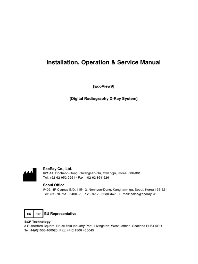 Manual Ecoview 9 | PDF | Radiation Protection | Ionizing Radiation