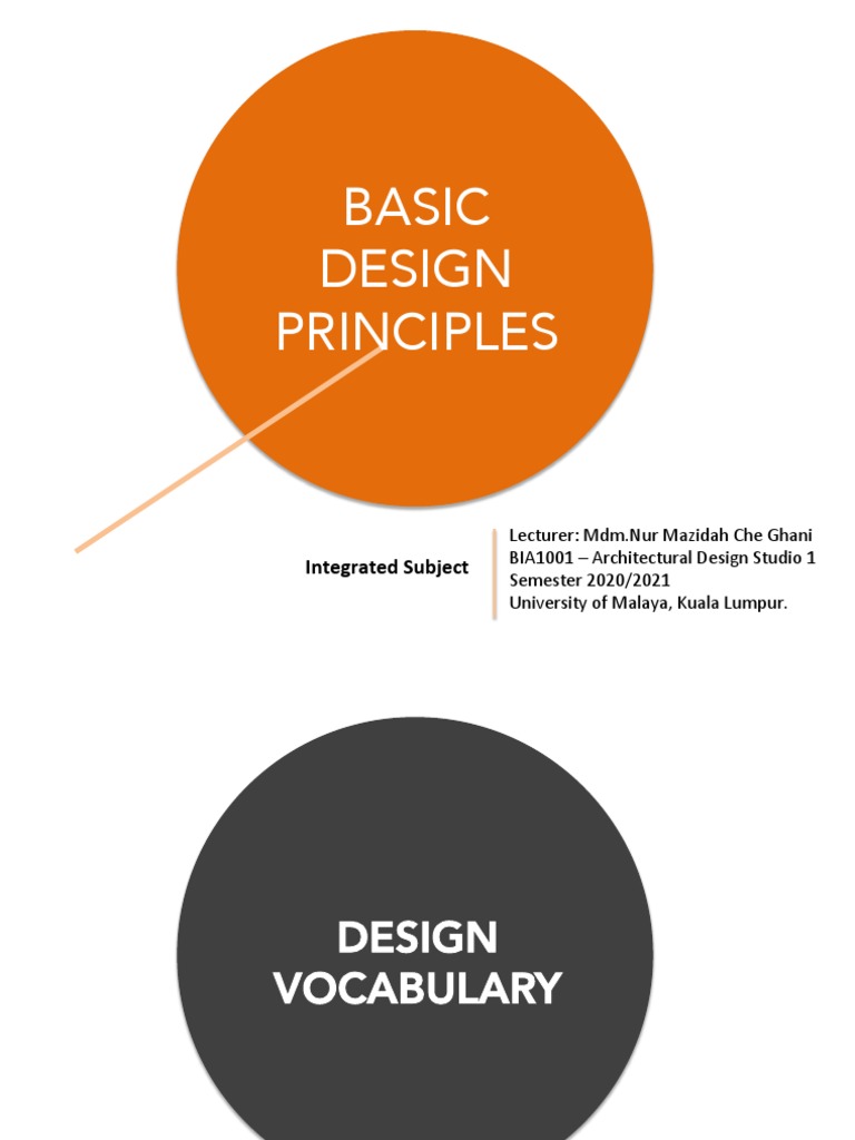 Basic Design Principles: Integrated Subject | PDF