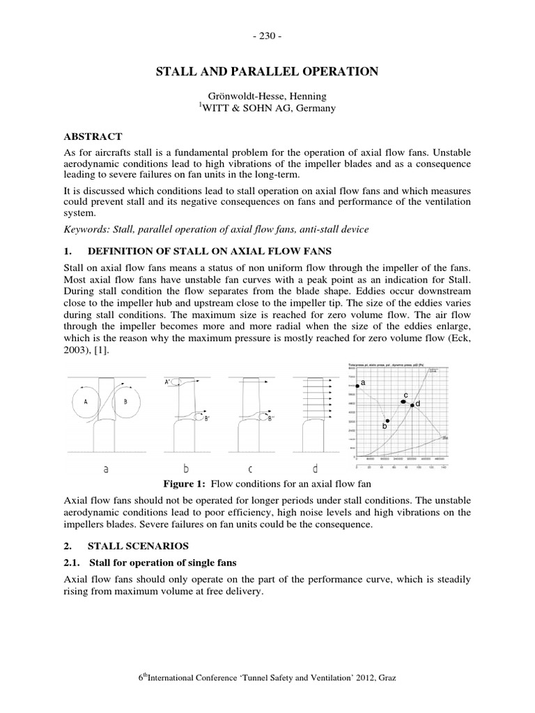 Keywords: Stall, Parallel Operation of Axial Flow Fans, Anti-Stall ...