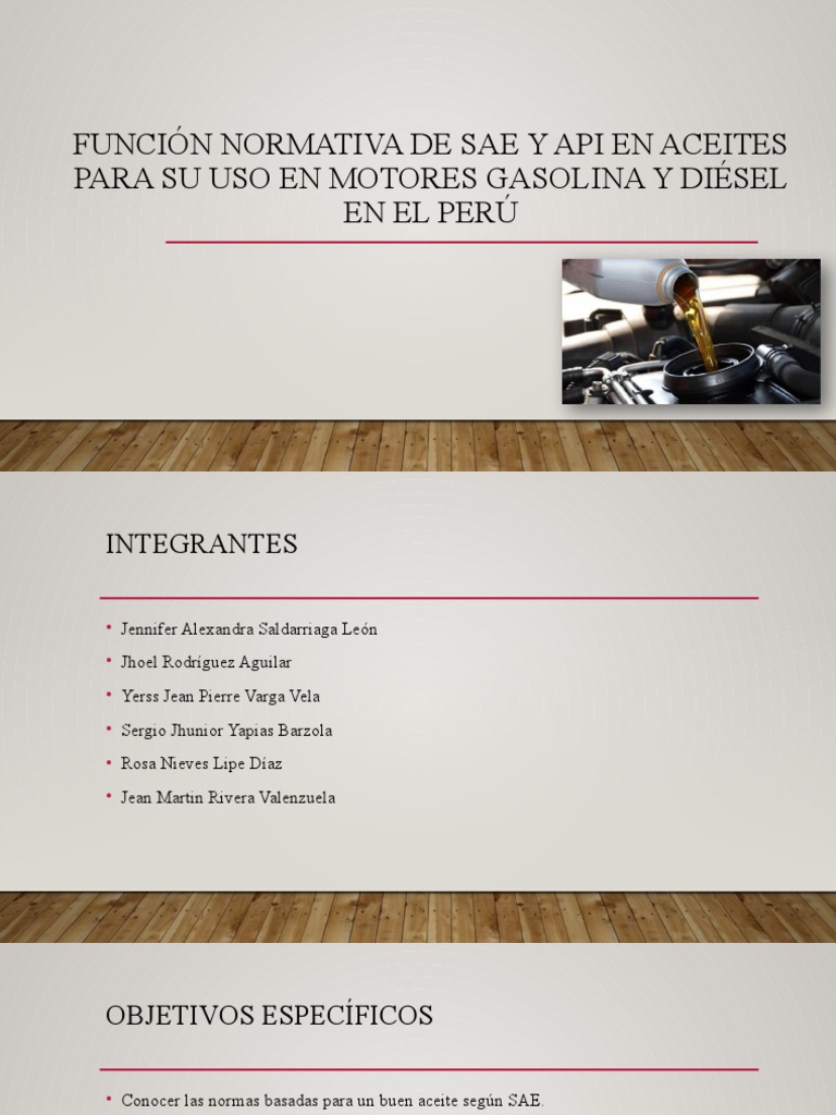 Función Normativa de SAE y API en Aceites | PDF | Lubricante