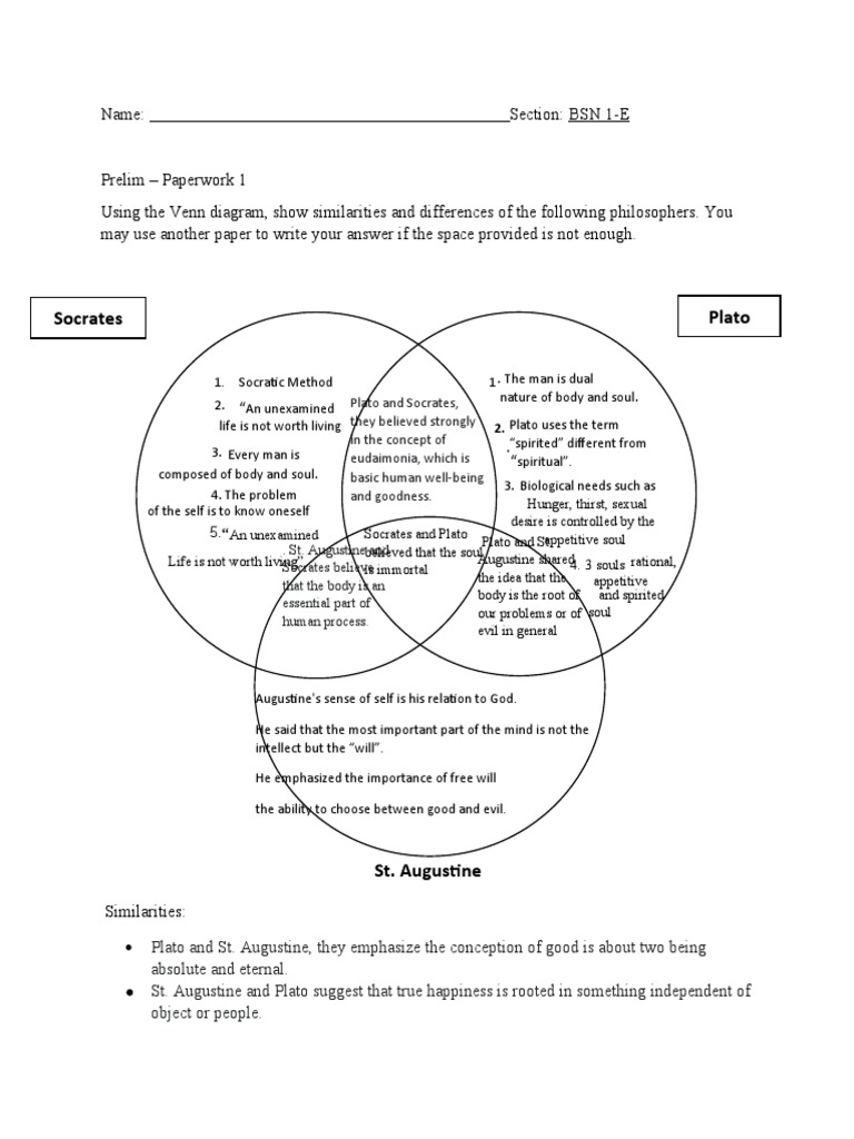 PHILOSOPHERS - Venn Diagram | PDF
