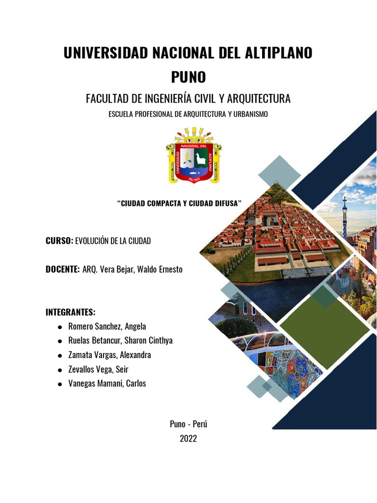 Grupo 6 - Ciudad Compacta y Ciudad Difusa (07-02-22) | PDF Grupo 6 - Ciudad Compacta y Ciudad Difusa (07-02-22) | PDF