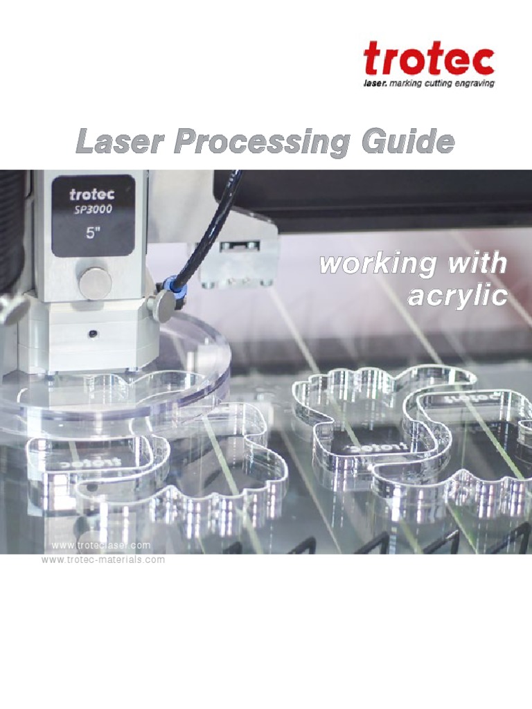 Laser Processing Guide: Working With Acrylic | PDF | Poly(Methyl ...