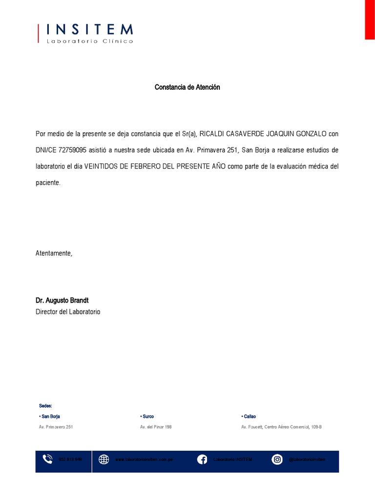 Formato de Atención Presencial | PDF