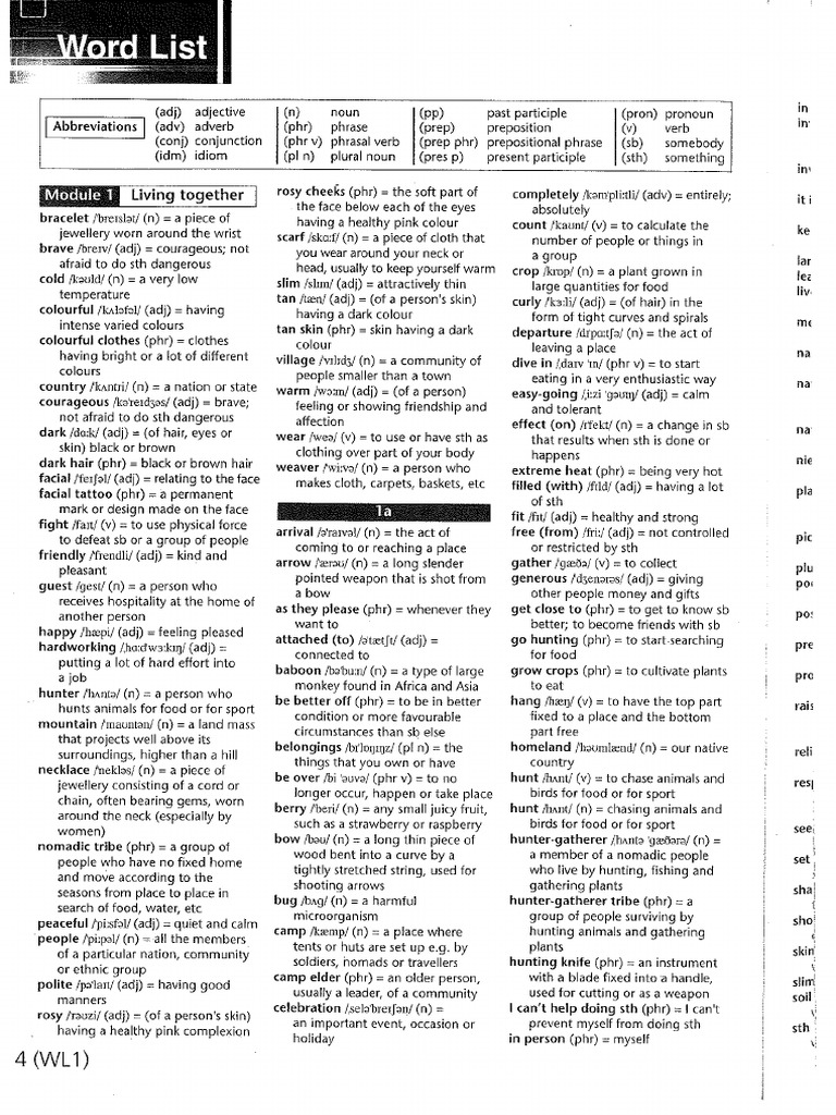 On Screen SB (Word List) B1 | PDF