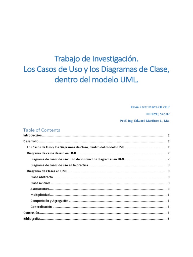Casos de Uso y Diagramas de Clase UML | PDF | Lenguaje de modelado unificado | Caso de uso