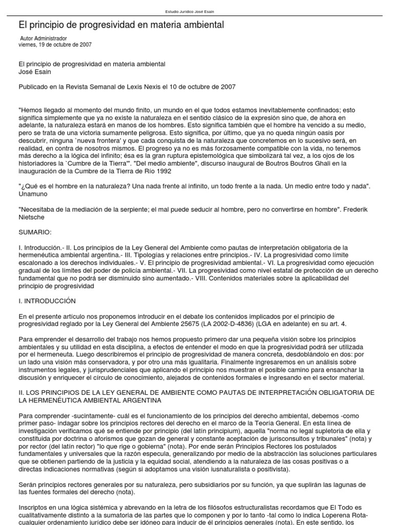 El Principio de Progresividad | PDF | Derechos humanos | Estado (política)