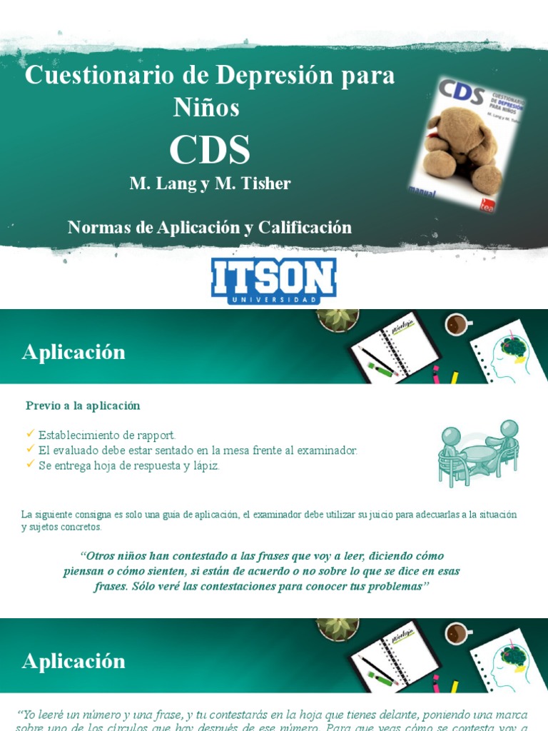 Aplicación y Calificación Del CDS | PDF
