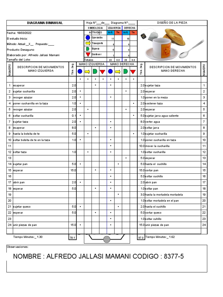 Formato Formulado Diagrama Bimanual | PDF