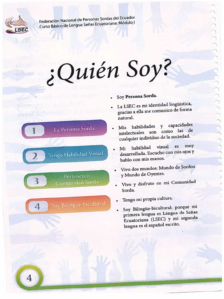Libro Modulo 1 Lengua de Señas | PDF