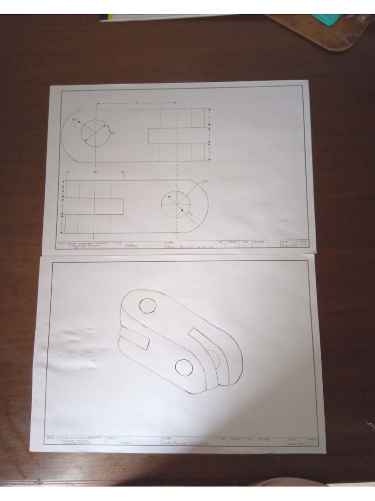 Vistas Laterales Dibujo Técnico | PDF