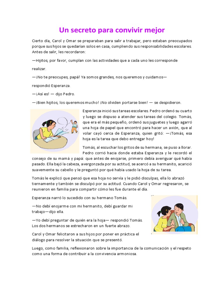 Un Secreto para Convivir Mejor | PDF Un Secreto para Convivir Mejor | PDF