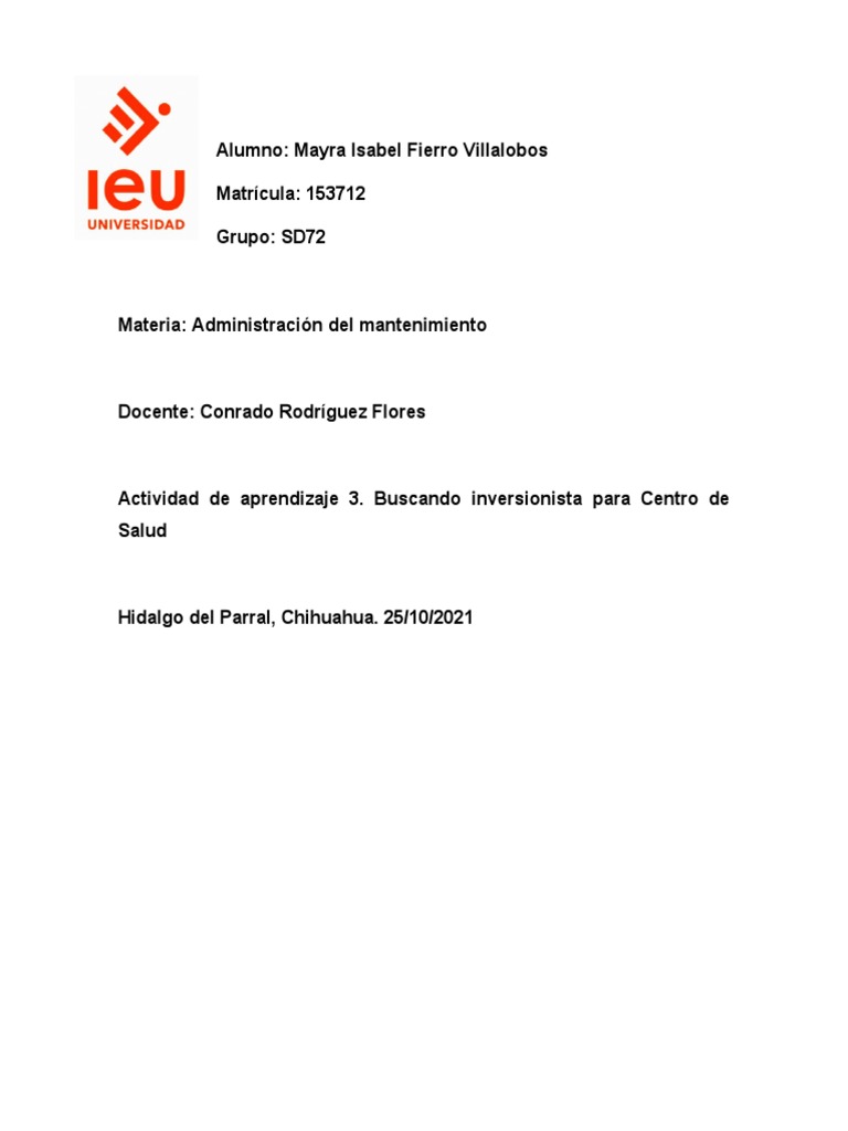 Fierro Mayra Act3 | PDF | Agua | Esterilización (Microbiología)