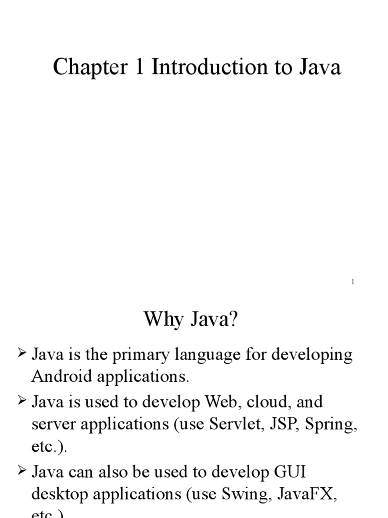Lec01 Introduction To Java11 Pdf Java Programming Language Method Computer Programming 