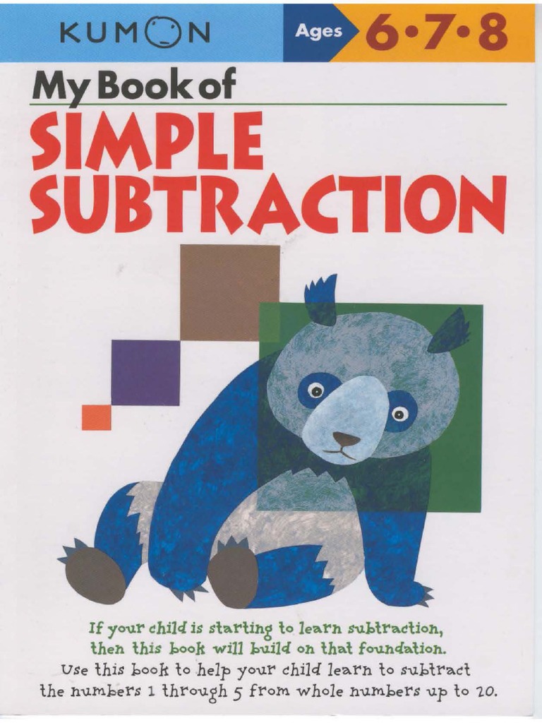 Ages 678 - My Book of Simple Substraction | PDF | Mathematics ...