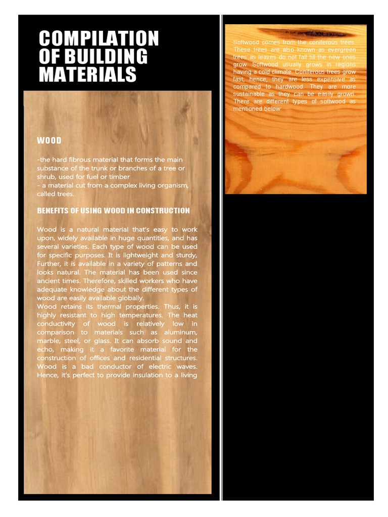 Compilation of Building Materials | PDF