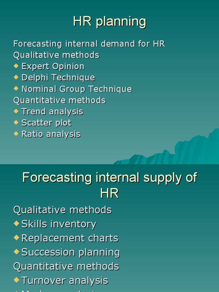 Hr Demand Pdf Forecasting Methodology