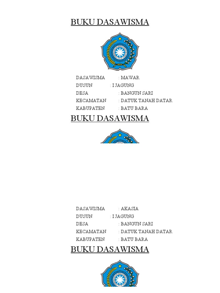 Cover Buku Dasawisma Pdf