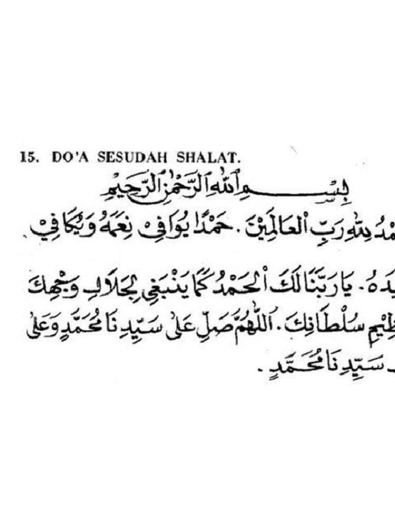Doa Sudah Sholat | PDF