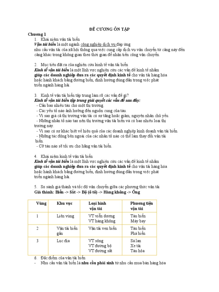 ĐỀ CƯƠNG ÔN TẬP KTVC | PDF