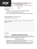 Elements of A Short Story (Grade 8) | PDF | Narration