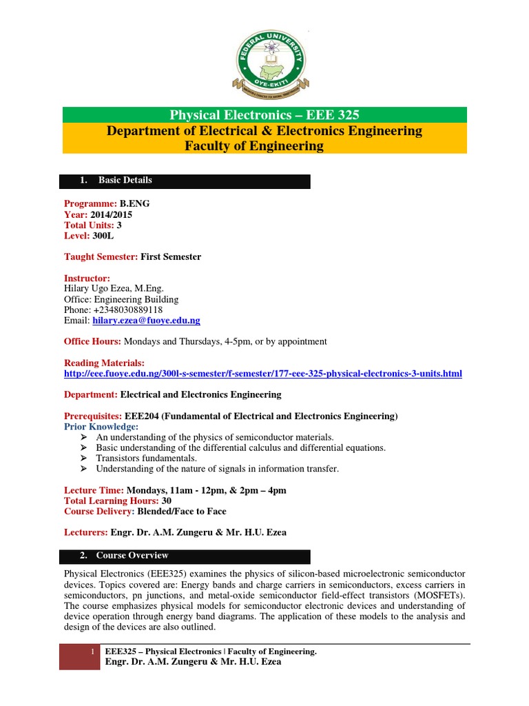 Physical-Electronics | PDF | P–N Junction | Diode
