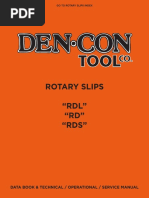 NOV - Rotary Slips Manual | PDF | Pipe (Fluid Conveyance) | Elevator