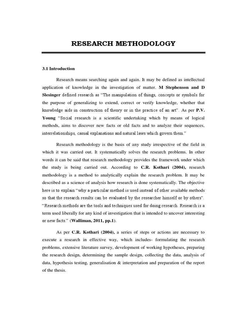 Research Methodology Exploring Financial Literacy | PDF | Validity ...