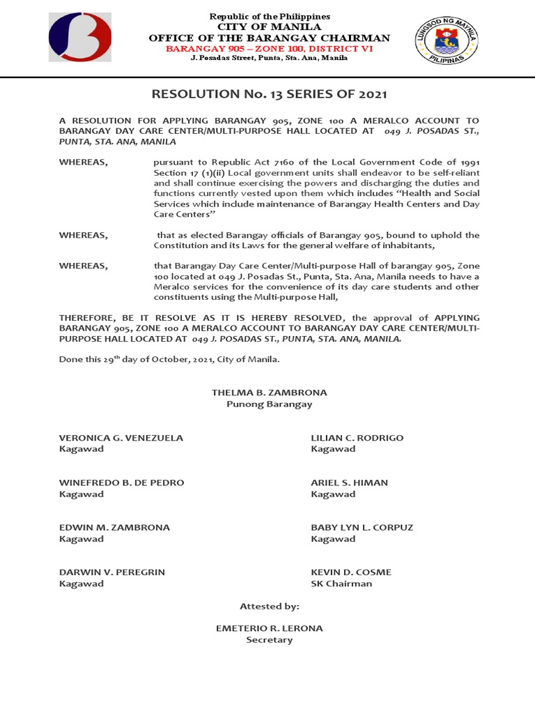 Resolution Meralco Manila Waters | PDF | Philippines | Constitutional Law