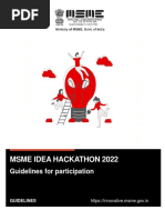 Guidelines For MSME Idea Hackathon 5.0 Application | PDF | Supply Chain | Innovation
