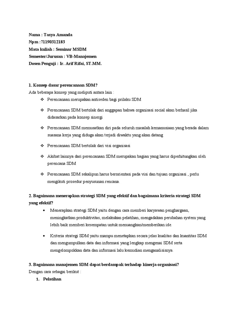 UAS Seminar MSDM | PDF
