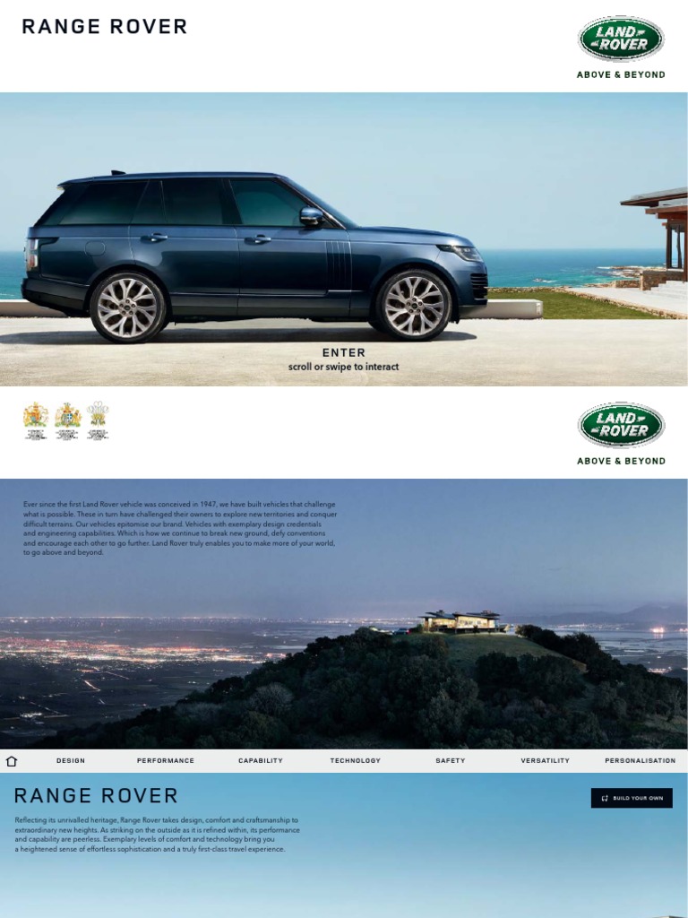 2021 Land Rover Range Rover Brochure | PDF | Plug In Hybrid | Hybrid ...