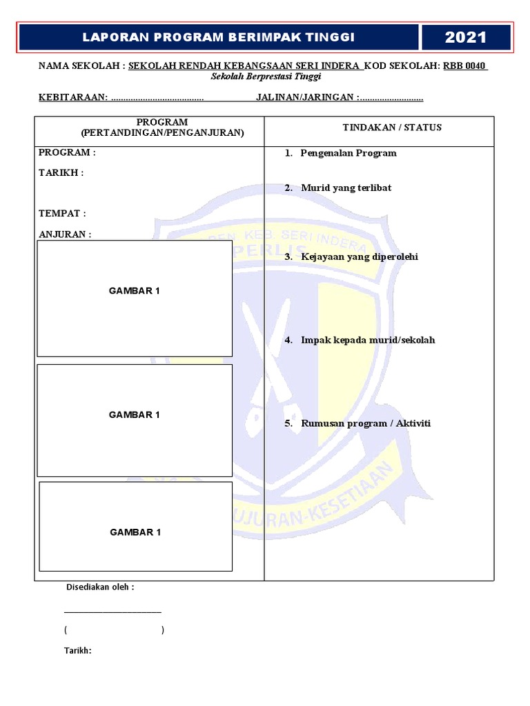 LAPORAN PROGRAM BERIMPAK TINGGI-logo | PDF