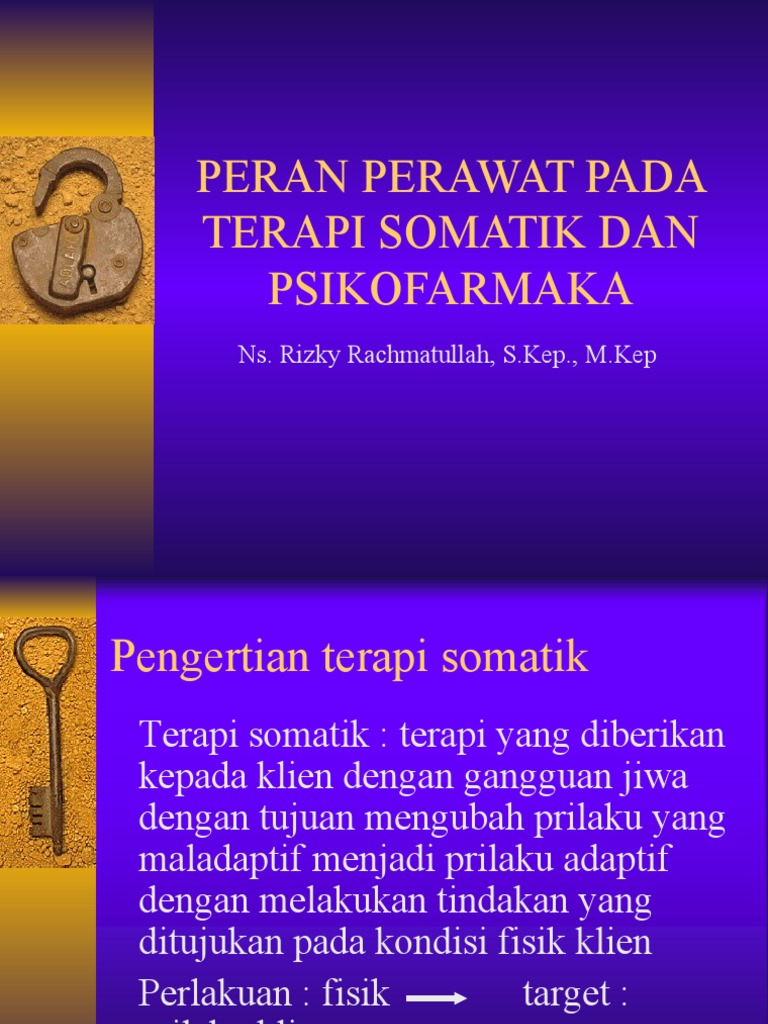 Terapi Somatik Dan Psikofarmaka | PDF