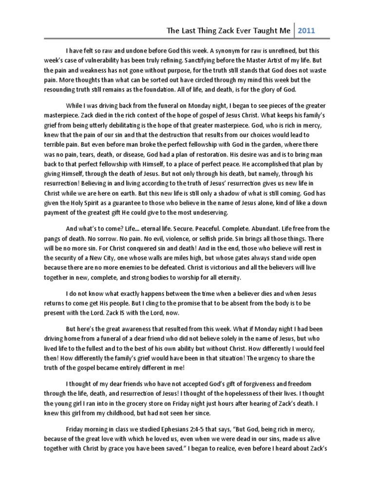 Zack | Download Free PDF | Jesus | God