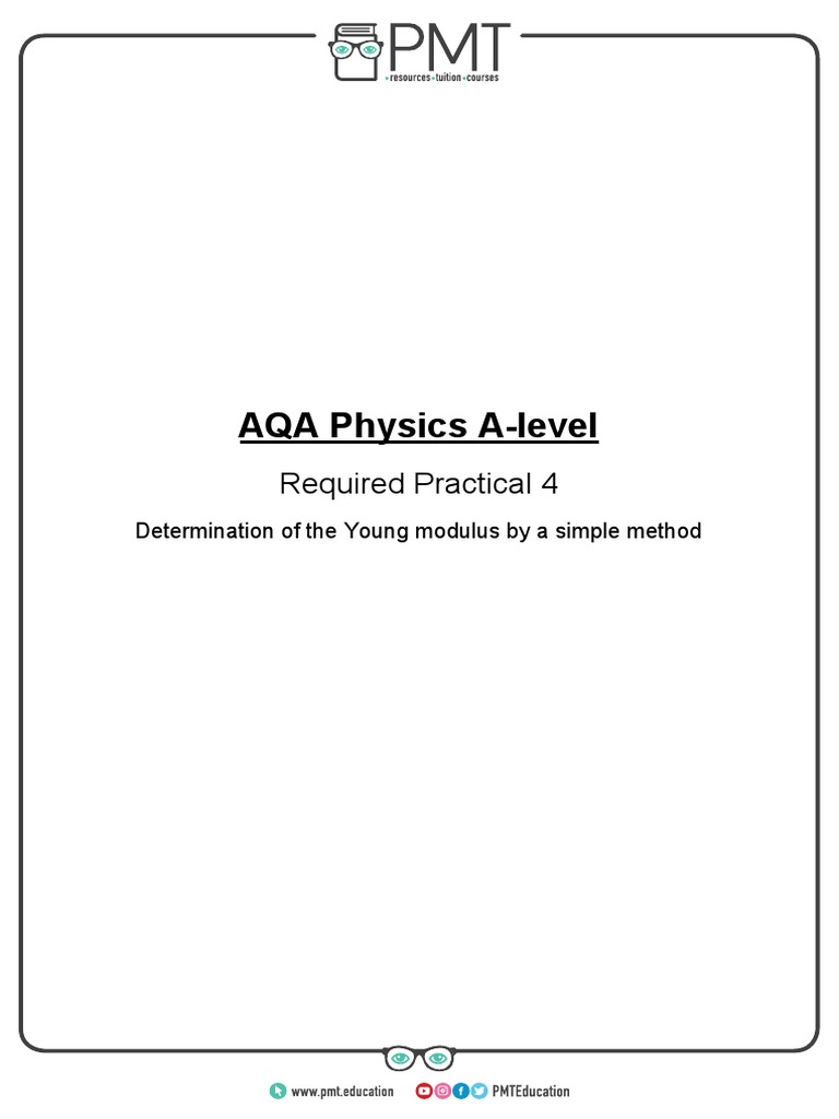 RP 04 - Determination of Young's Modulus | Download Free PDF | Young's ...