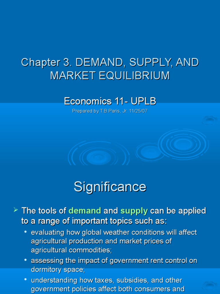 Ch03 - Demand and Supply - Part 1 | PDF | Supply And Demand | Supply ...
