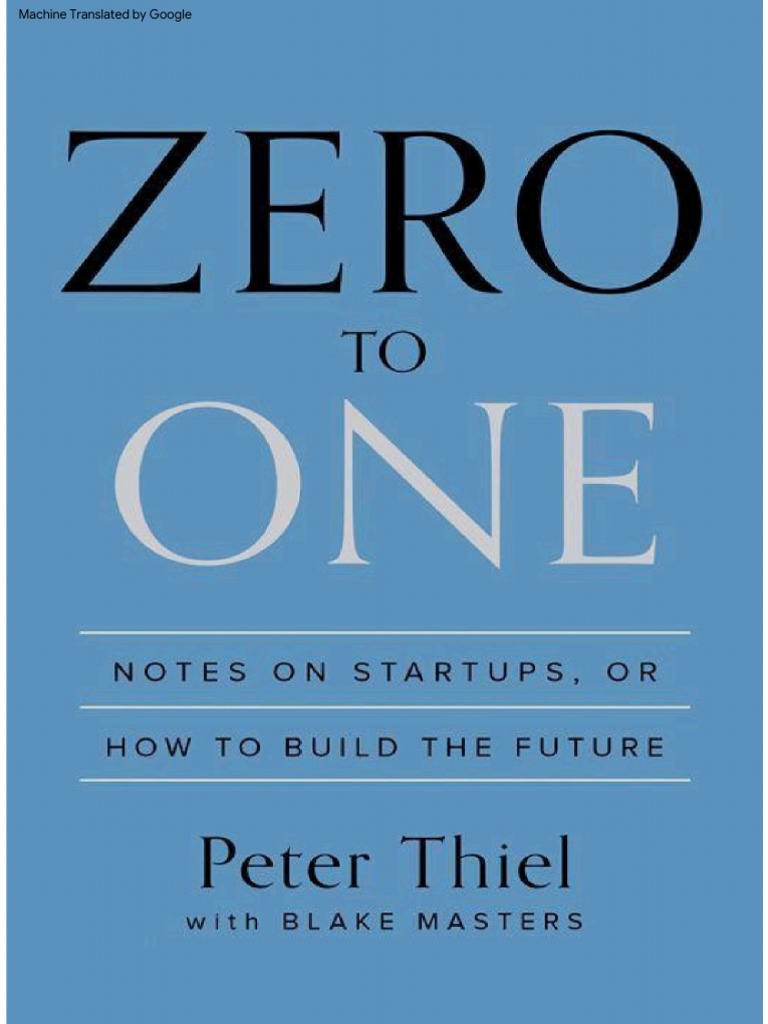 Zero To One Indonesia | PDF | Bisnis