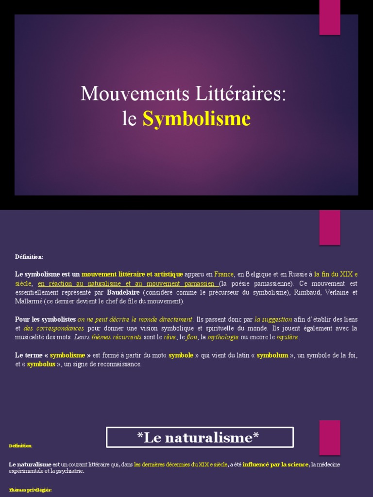 Mouvements Littéraires | PDF
