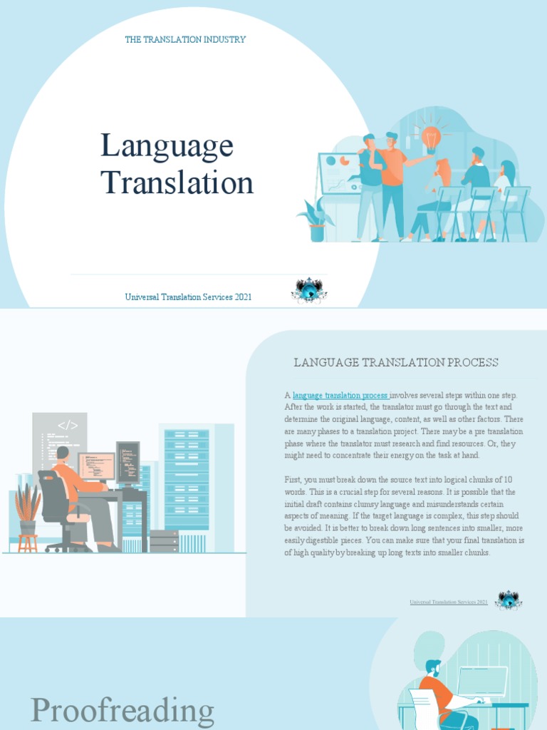 Language Translation | PDF | Translations | Proofreading