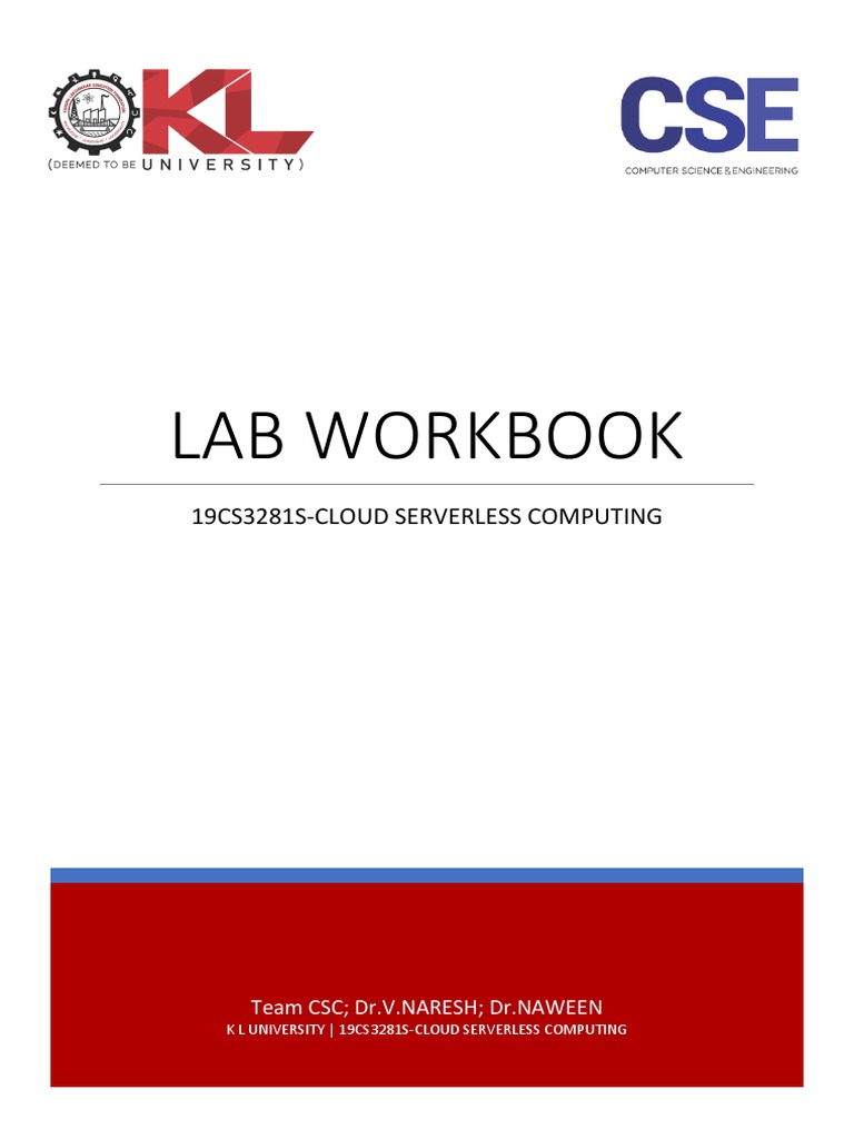CSC LAB Workbook-19CS3281S | PDF | Cloud Computing | Software