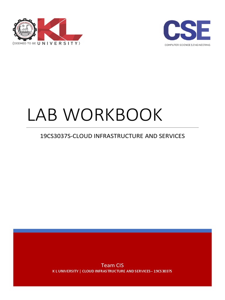 CIS LAB Workbook-19CS3037S | PDF | Cloud Computing | Virtual Machine