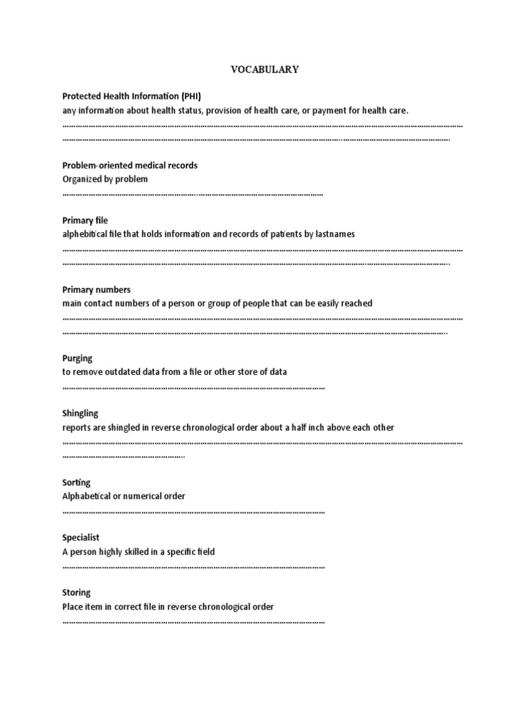 Assignment of Vocab | PDF